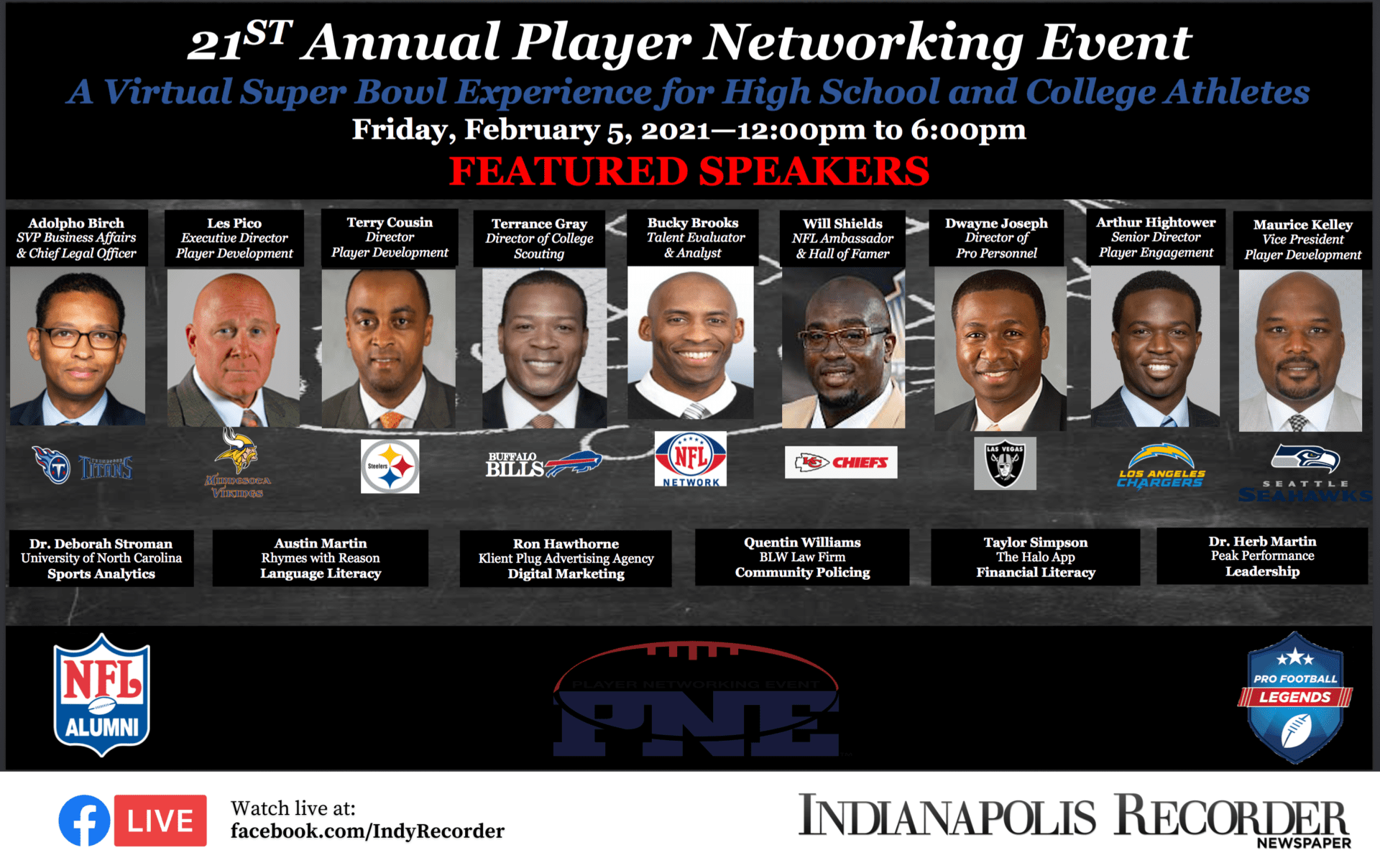 21st annual Player Networking Event - Indianapolis Recorder