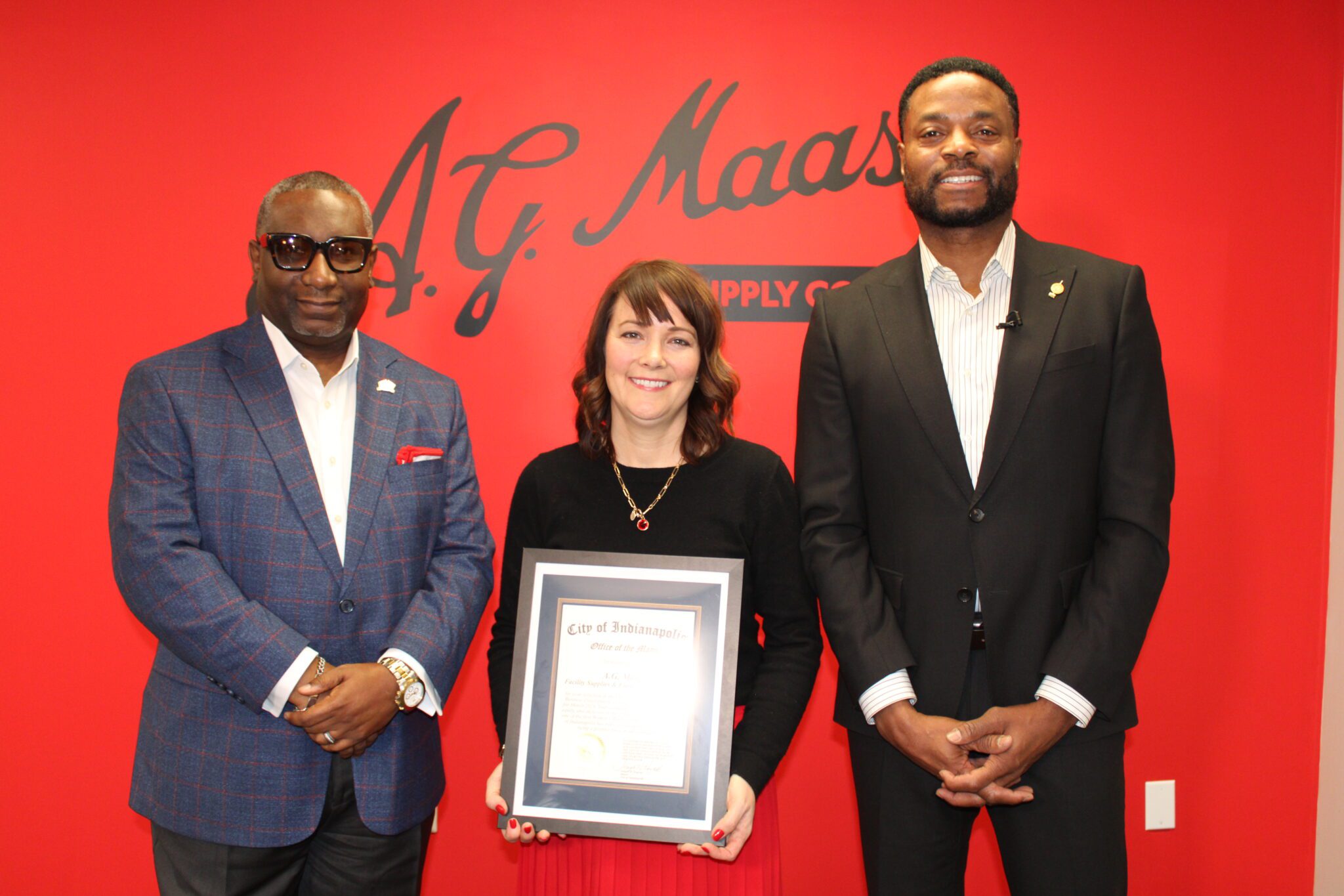 A.G. Maas receives Vendor of the Month honors - Indianapolis Recorder