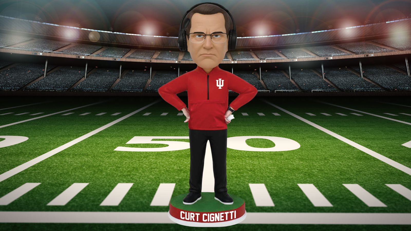 New Cignetti bobblehead unveiled following Hoosiers' perfect season ...